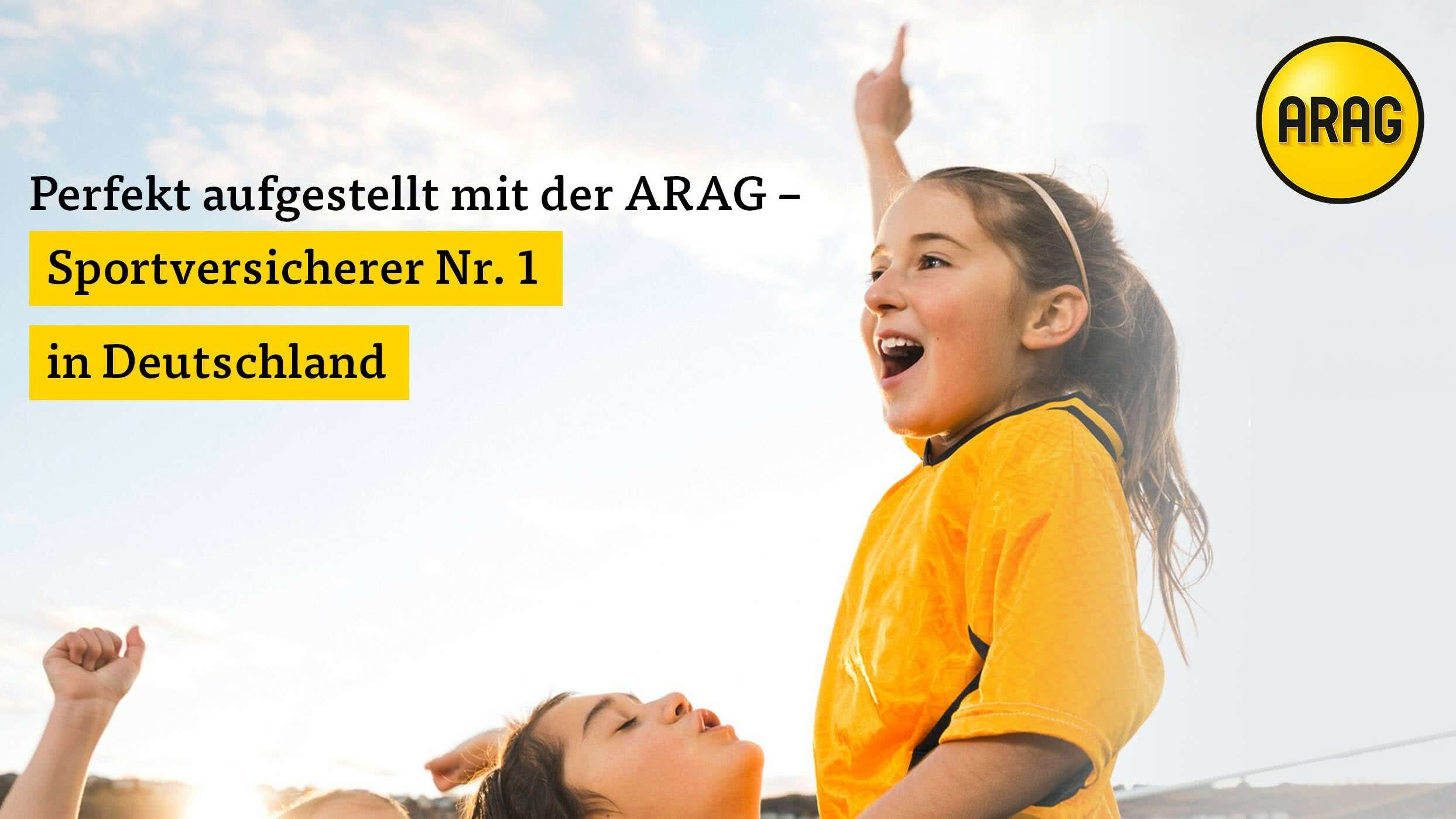 Perfekt aufgestellt mit der ARAG – Sportversicherer Nr. 1 in Deutschland - Fußball und ...